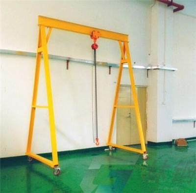 China 1T Small Single Girder Mobile Gantry Crane 7.5m Portable For Lifting Items for sale