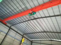 China Remote Control Single Girder Bridge Traveling Crane 22.5m Span Q345 for sale