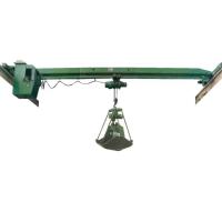 China 5 Ton Wireless Single Beam Bridge Crane With Electric Hydraulic Double Flap Grab for sale