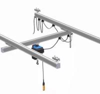 China Electric double girder under-slung rail-passing crane for maintain and repair coal mills for sale