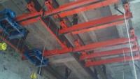 China Electric double girder under-slung rail-passing crane for maintain and repair coal mills for sale