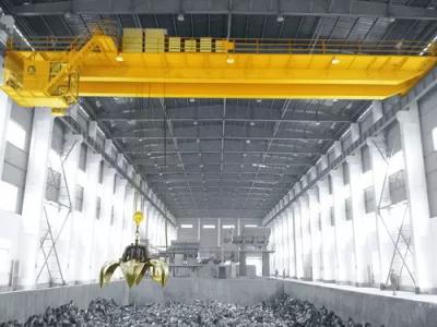 China 10/10T Electromagnetic Grab Crane QP Type For Henan Mine 50Hz for sale