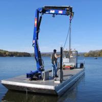 China Marine Boom Jib Crane 40tons With Hydraulic Slewing For Ship 18m/Min for sale