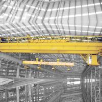 China 20t QL Double Girder Overhead Crane With Hanging Beam Paralleling To Main Beam for sale