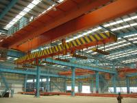 China 20t QL Double Girder Overhead Crane With Hanging Beam Paralleling To Main Beam for sale
