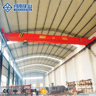 China 10T LDA Type Single Girder Bridge Crane 3Ph With Electric Hoist for sale
