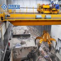 China 20m Span 10Ton 20 Ton Qz Overhead Bridge Travelling Crane With Grab Waste Grab Crane for sale