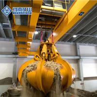 China 20m Span 10Ton 20 Ton Qz Overhead Bridge Travelling Crane With Grab Waste Grab Crane for sale