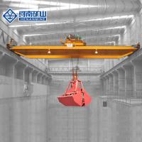 China 20m Span 10Ton 20 Ton Qz Overhead Bridge Travelling Crane With Grab Waste Grab Crane for sale
