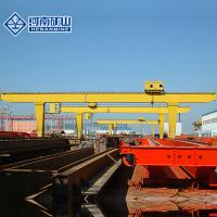 China Pendant Control Single Girder Gantry Crane 20m / Min Traveling Speed Box Type for sale