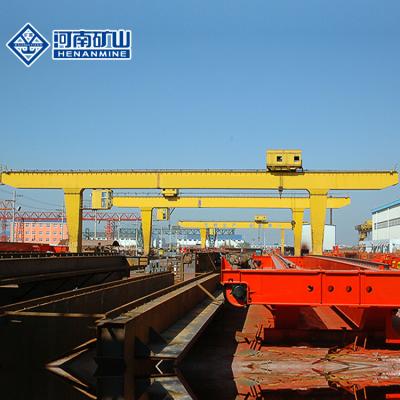 China Pendant Control Single Girder Gantry Crane 20m / Min Traveling Speed Box Type for sale