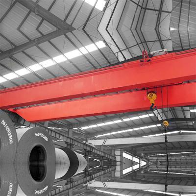 China QD Model 10 Ton Electric  Double Beam Bridge Crane for Workshop for sale