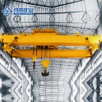 China QD Type Double Girder Overhead Crane 10t 15t 20t 25t Workshop Overhead Bridge Travelling Crane for sale