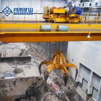 China 3p Garage Bridge Crane , 100 Ton Overhead Crane Equipment With Grab Ce Certificate for sale