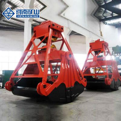 China 5 - 24 Cbm Hydraulic Block Grab Bucket , Port Double Disc Hydraulic Orange Peel Grab for sale