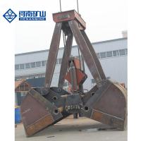China 5 - 24 Cbm Hydraulic Block Grab Bucket , Port Double Disc Hydraulic Orange Peel Grab for sale