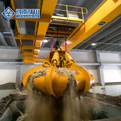 China 20tons QZ model Double Beam  Overhead Crane with Grab with Cab Control for sale
