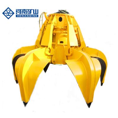 China Rotating Hydraulic Grabs For Excavators , Saw Forest Excavator Rock Grab for sale