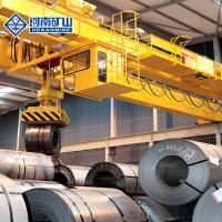 China QC Type 5-16t Electromagnetic Double Beam Bridge Crane Used For Steel Factory for sale