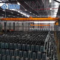 China QC Type 5-16t Electromagnetic Double Beam Bridge Crane Used For Steel Factory for sale