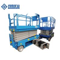 China Aerial Work Scissor Lift Platform 6M 8M Mobile Capacity 500KG for sale