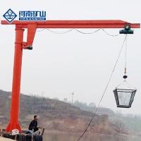 China Electric Hoist Pillar Mounted Jib Crane 3 Ton / 5 Ton Standing Floor Column Mounted for sale