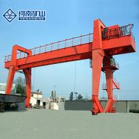 China 25Tons Span 32m Double Girder Beam Gantry Crane Outdoor Using for sale