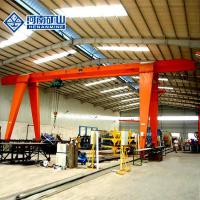 China MH 20 Ton Single Girder Gantry Crane Box Type Electric Hoist For Outdoor Freight Yard for sale