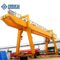 China 25Tons Span 32m Double Girder Beam Gantry Crane Outdoor Using for sale