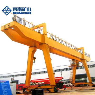 China 25Tons Span 32m Double Girder Beam Gantry Crane Outdoor Using for sale