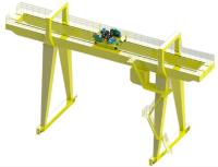 China 10 Tons Double Beam Door Type Crane Used Outdoor Working Class A4 for sale
