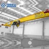 China 10T European Style Single Girder Overhead Crane Woking Class A5 Variable-Frequency for sale