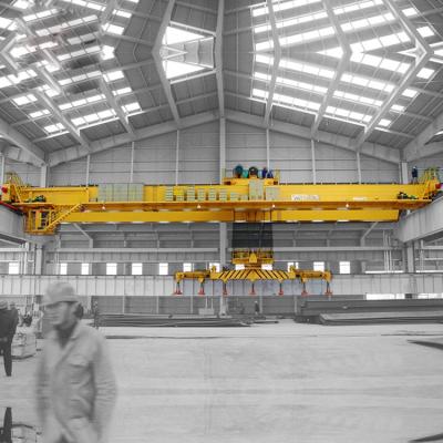 China QL Type EOT Double Girder Overhead Crane With Rotationable Hanger Beam for sale