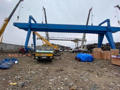 China 25T SPAN 32M Double Girder Gantry Crane For Metal Yard IP55 A6 for sale