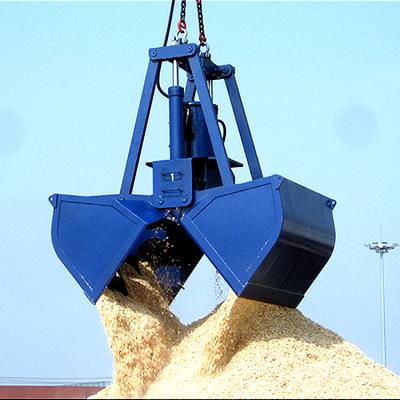China 0.5~15cbm Double flap mechanical grab is suitable for bridge crane and gantry crane for sale