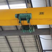 China 3T Yellow Electric Hoist Span 6m Single Girder Overhead Crane for sale