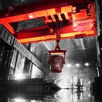 China Four Beams Double Trolley Foundry Crane 80 Ton High Temperature Resistance for sale