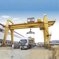 China 20T Rail Traveling Box Type Double Girder Gantry Crane Outdoor Using for sale