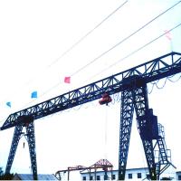 China A3 Working Duty 15tons MH model Trussed Single Beam Electric Gantry crane for sale