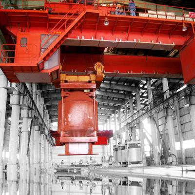 China Foundry Crane QDY Model 75 ton~ 320 ton Double Girder Bridge Crane for Steel Factory for sale