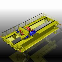 China Windlass Trolley Light Weight EOT Double Beam Bridge Crane FEM 2M for sale
