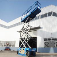 China 320KG Hydraulic Scissor Lift Platform Mini Outdoor Auto Mobile for sale