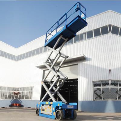 China 3.2 - 5.2km / H Scissor Lift Platform Hydraulic Drive 12m Lifting Height for sale