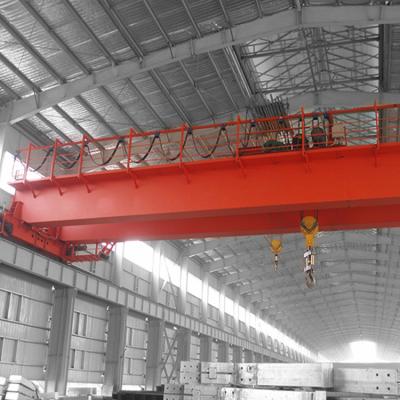China 50T QD Type Electric Double Girder Overhead Crane 3P 220--440 V/50HZ60HZ for sale