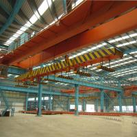 China Steel Factory Use 10ton ~ 50ton electromagnet bridge crane with carrier beam for sale