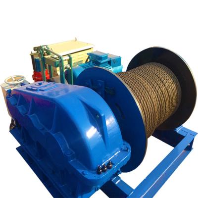 China 10T Electric Wire Rope Winch 150M Slow Speed Mine Using Pull The Boat for sale