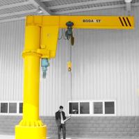 China Light Weight Boom Jib Crane Economical Durable 5T Column Type for sale