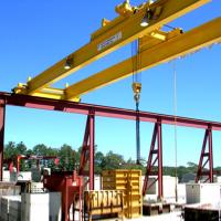 China 31.5m Span 32/5t European Style High Duty A5 Double Girder Overhead Crane for Workshop Using for sale