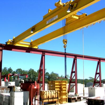 China 31.5m Span 32/5t European Style High Duty A5 Double Girder Overhead Crane for Workshop Using for sale
