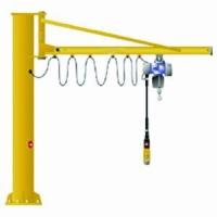 China 1 ton Electric Revolving Any Degrees Column Swing Jib Crane For Lifting Cargo for sale